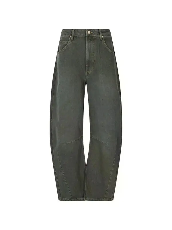 Essentiel Antwerp Barrel-leg Panelled Jeans - Grey