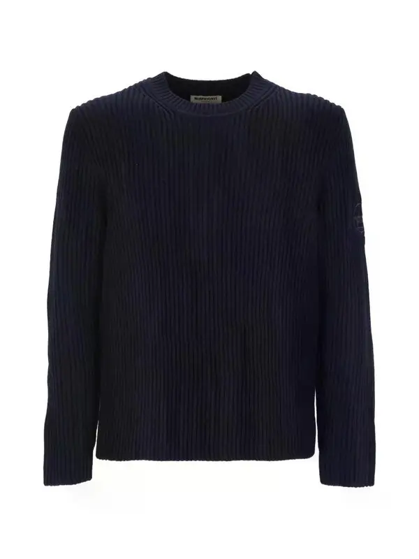 MURPHY&NYE Crew-neck Ribbed-knit Sweater
