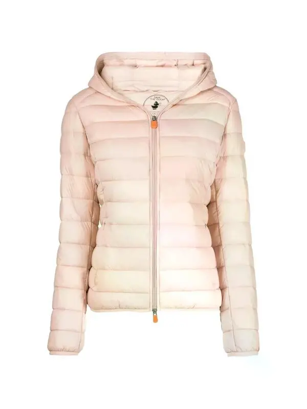 SAVE THE DUCK Quilted Hooded Jacket - Pink