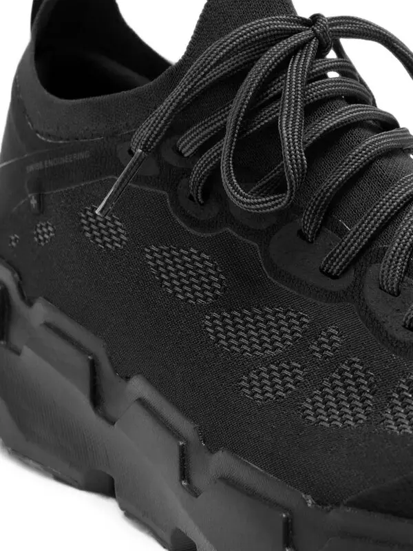 On X Post Archive Faction Cloudsoma Lace-up Sneakers - Black