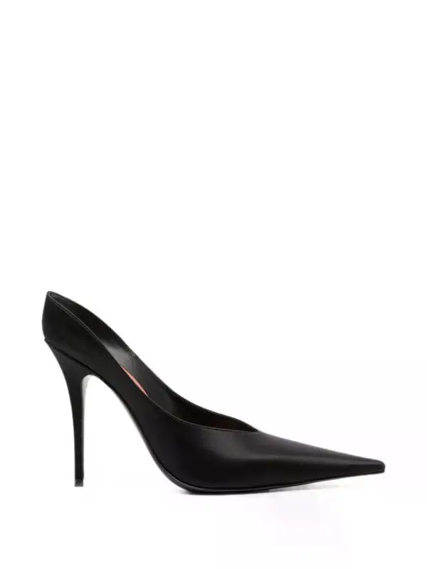 Amina Muaddi Anok Satin Pumps