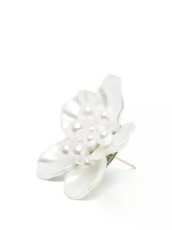SELF-PORTRAIT Pearl Flower Earrings