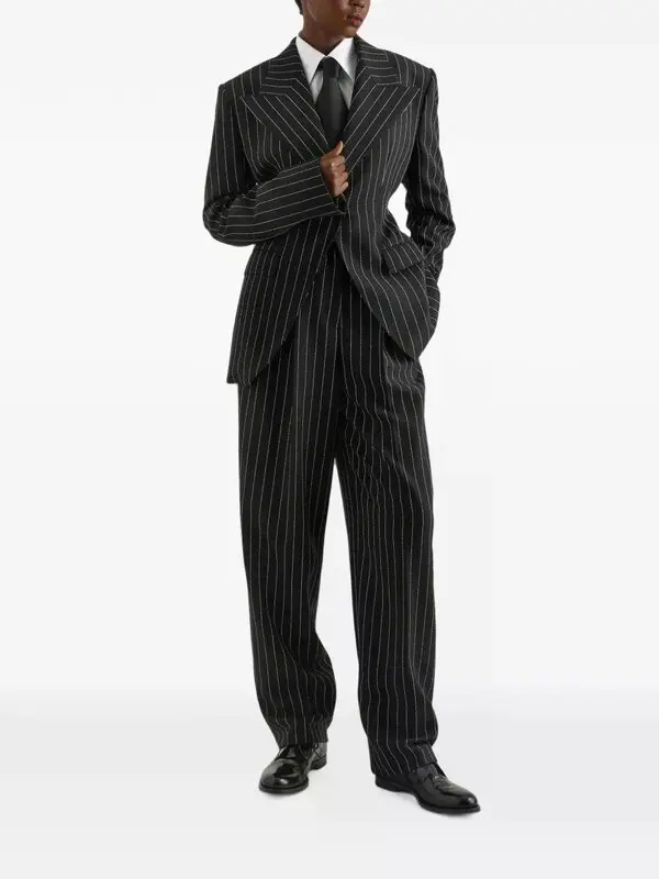 Dolce & Gabbana Virgin Wool Pinstripe Trousers