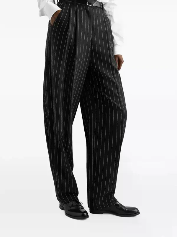 Dolce & Gabbana Virgin Wool Pinstripe Trousers