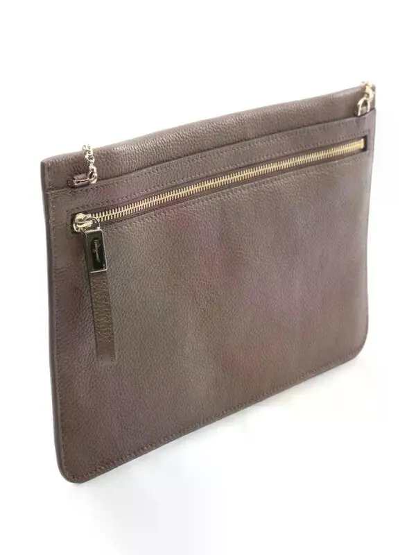 FERRAGAMO Gancini Studded Clutch Bag