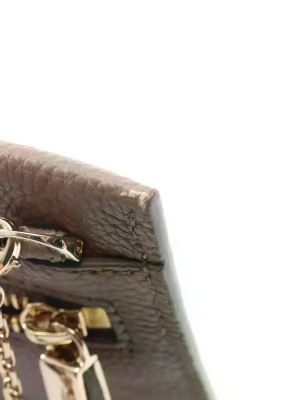 FERRAGAMO Gancini Studded Clutch Bag