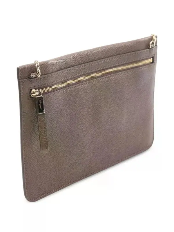 FERRAGAMO Gancini Studded Clutch Bag