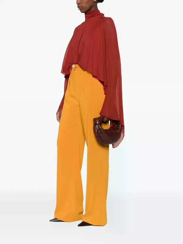 Elisabetta Franchi Belted Pleated-detail Trousers