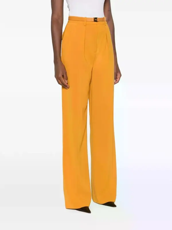 Elisabetta Franchi Belted Pleated-detail Trousers