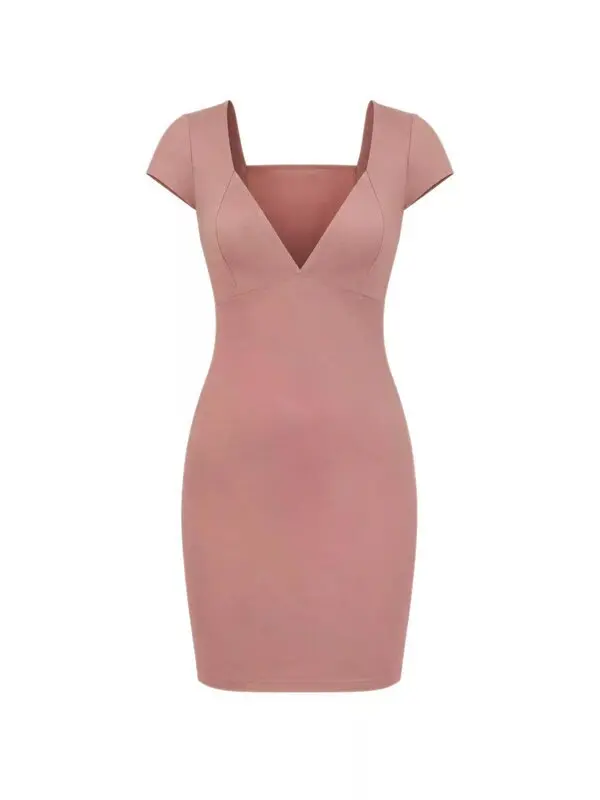Patrizia Pepe V-neck Mini Dress - Pink