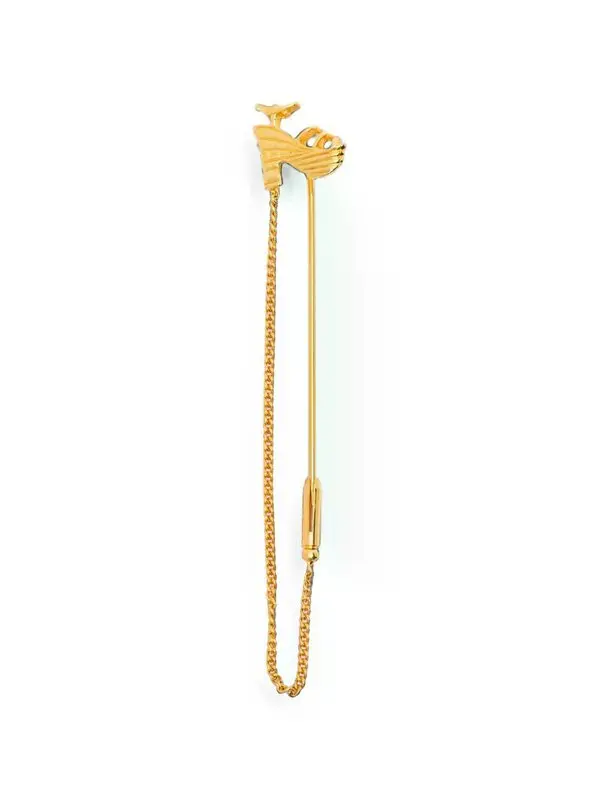 FERRAGAMO 1980s Shoe-motif Chain Brooch