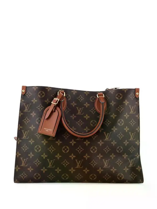 LOUIS VUITTON Onthego Organizer Monogram Canvas Tote Bag - Brown
