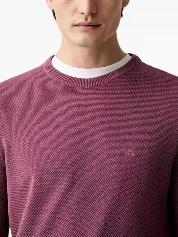 Marc O'polo Logo-embroidered Waffle-knit Sweater