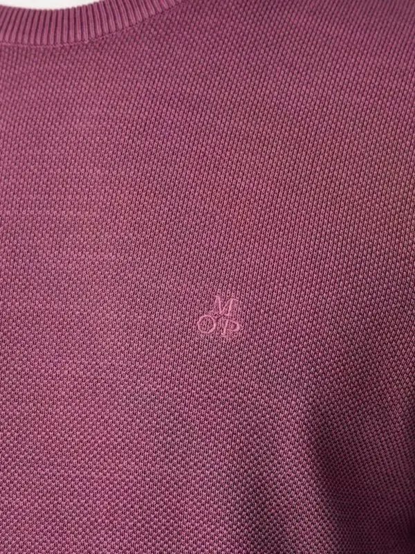 Marc O'polo Logo-embroidered Waffle-knit Sweater