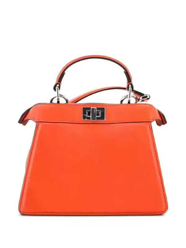 Fendi Peekaboo Iseeu Petite Crossbody Bag - Orange