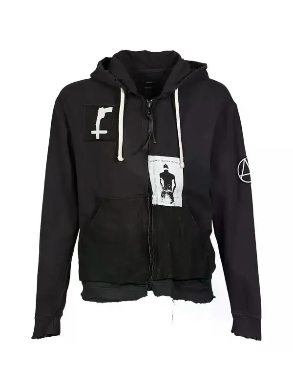 MINUS Bootleg Patch-detail Distressed Hoodie