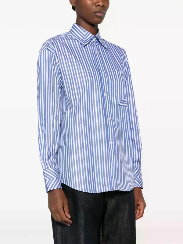 Victoria Beckham Chest-pocket Striped Shirt