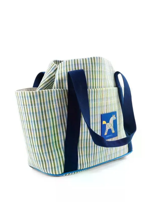 Hermès Animaux Nattes Nappy Canvas Tote Bag