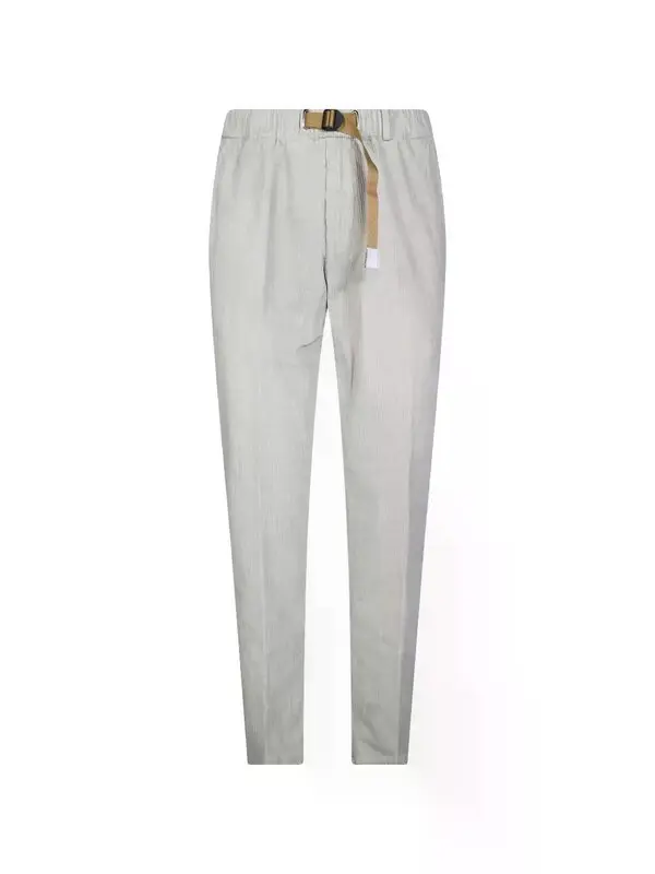 WHITE SAND Belted Corduroy Trousers