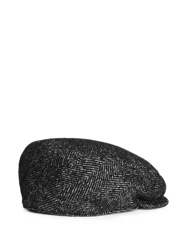 Dolce & Gabbana Chevron-pattern Wool Flat Cap