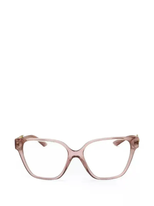 Versace Geometric Frame Eyeglasses - Pink