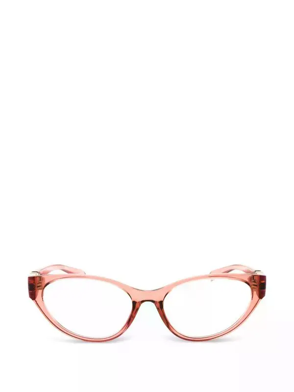 Versace Medusa Motif Cat-eye Frame Glasses - Pink