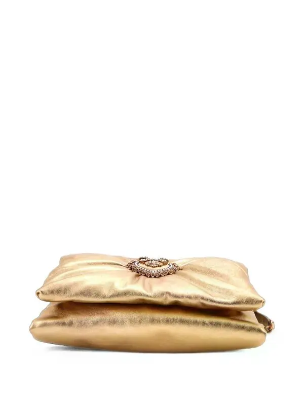 Dolce & Gabbana Devotion Soft Flap Leather Medium Shoulder Bag