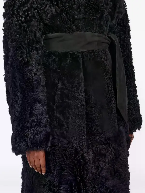 FERRAGAMO Belted Shearling Coat
