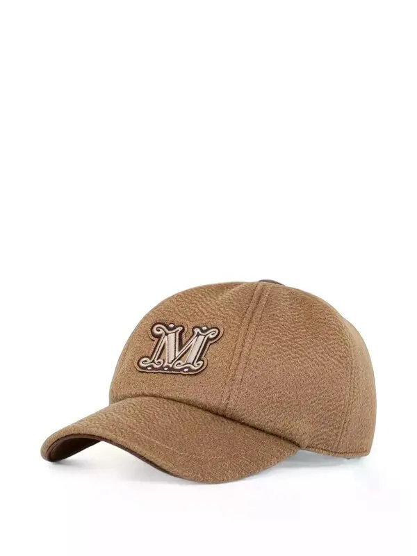 Max Mara Logo Patch Baseball Cap - Brown