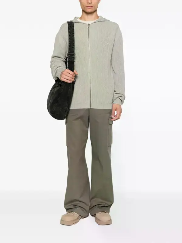 Rick Owens Ribbed-knit Zip-up Cardigan