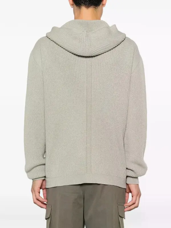 Rick Owens Ribbed-knit Zip-up Cardigan