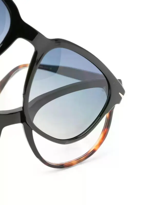 DB EYEWEAR BY DAVID BECKHAM Clip-on Square-frame Glasses