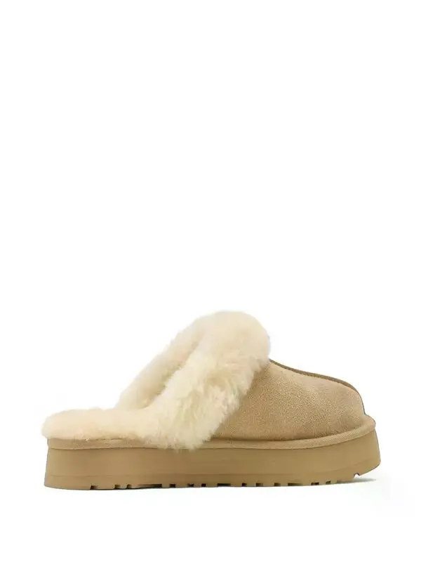 UGG Disquette Shearling Trim Slipper - Neutrals