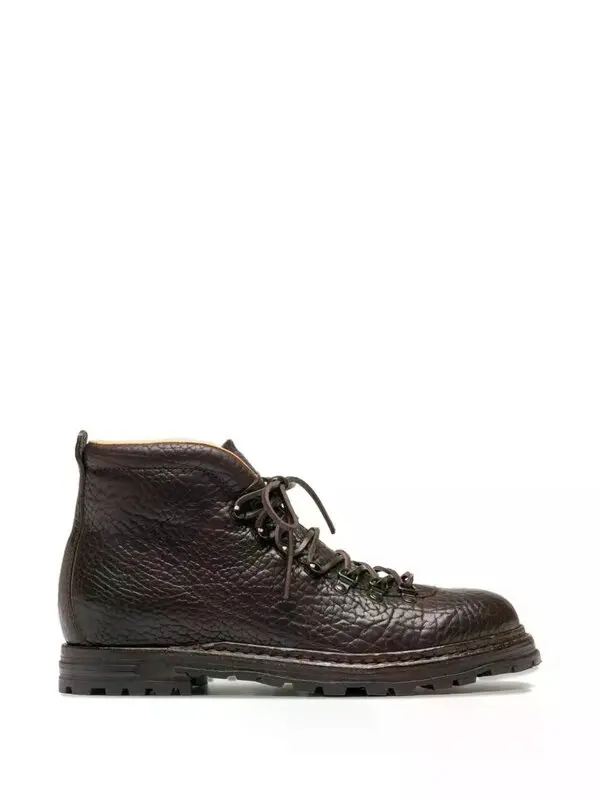 Officine Creative Artik Pebble-grain Leather Boots
