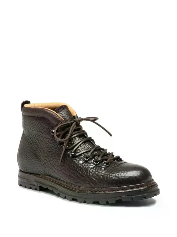 Officine Creative Artik Pebble-grain Leather Boots