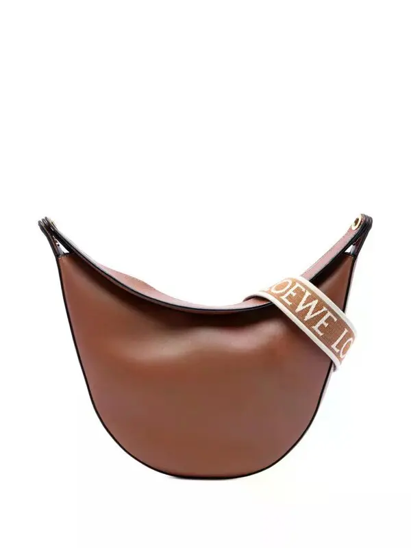 Loewe 2021 Small Leather Luna Hobo Bag - Brown
