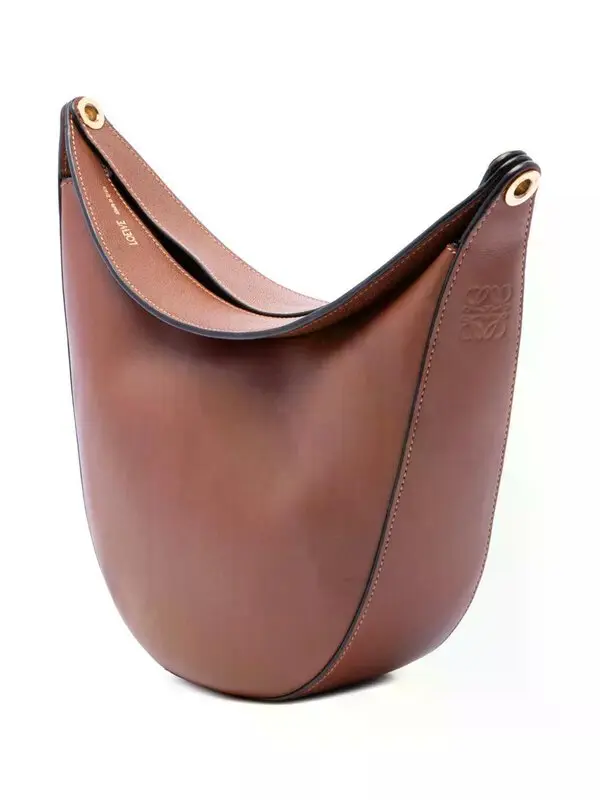 Loewe 2021 Small Leather Luna Hobo Bag