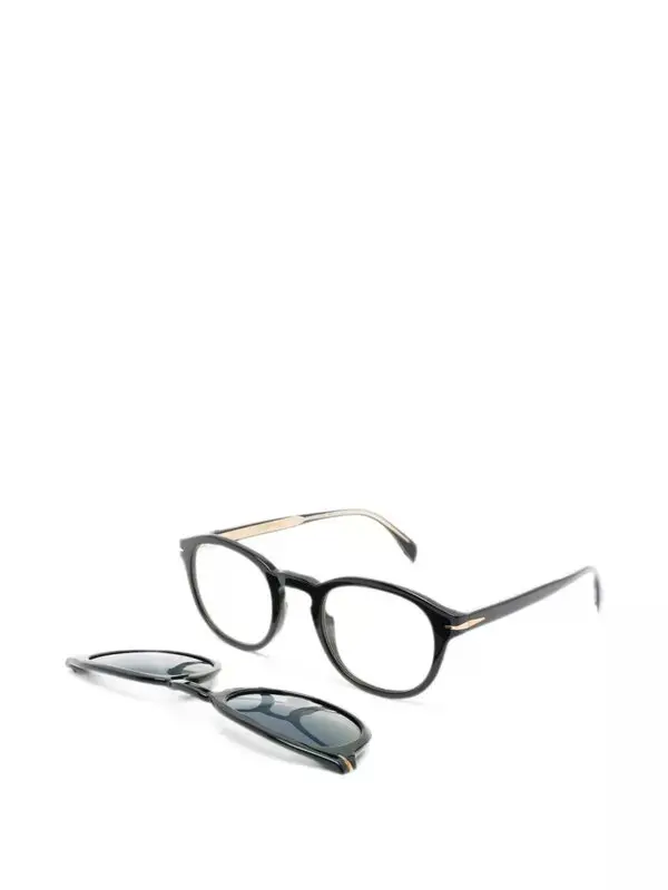 DB EYEWEAR BY DAVID BECKHAM Round-frame Clip-on Glasses