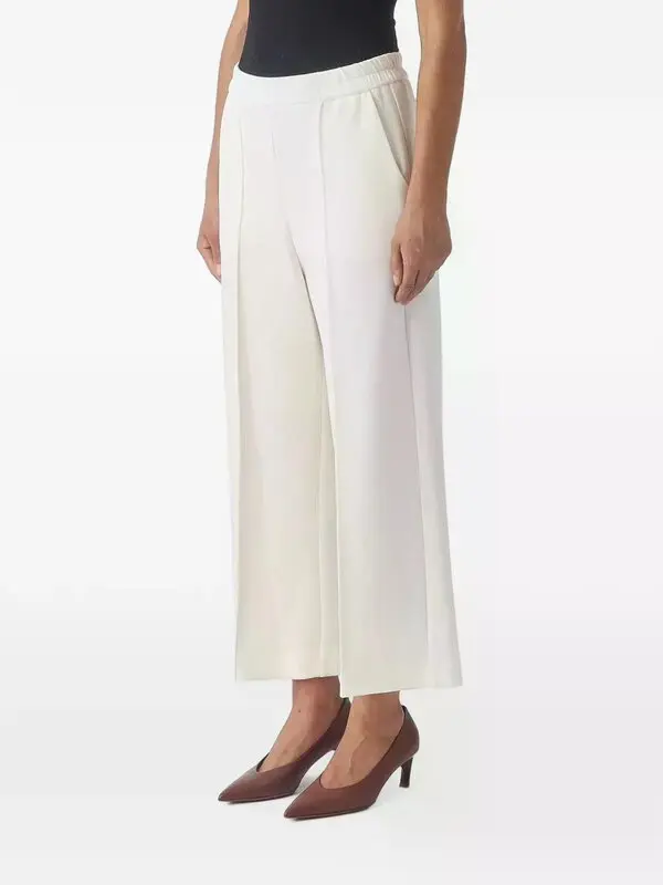 MEIMEIJ Pressed Crease Wide-leg Cropped Trousers