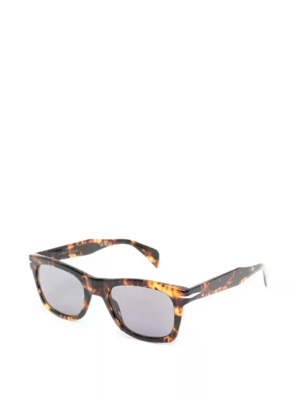 DB EYEWEAR BY DAVID BECKHAM Tortoiseshell-effect Square-frame Sunglasses