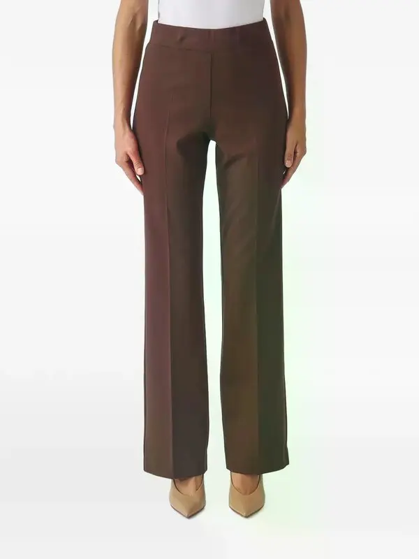 MEIMEIJ Pressed-crease Flared Trousers