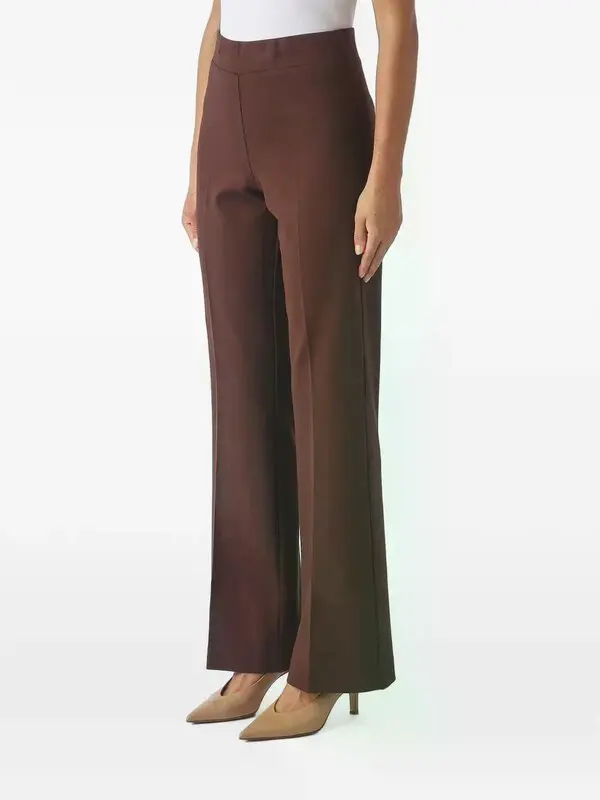 MEIMEIJ Pressed-crease Flared Trousers