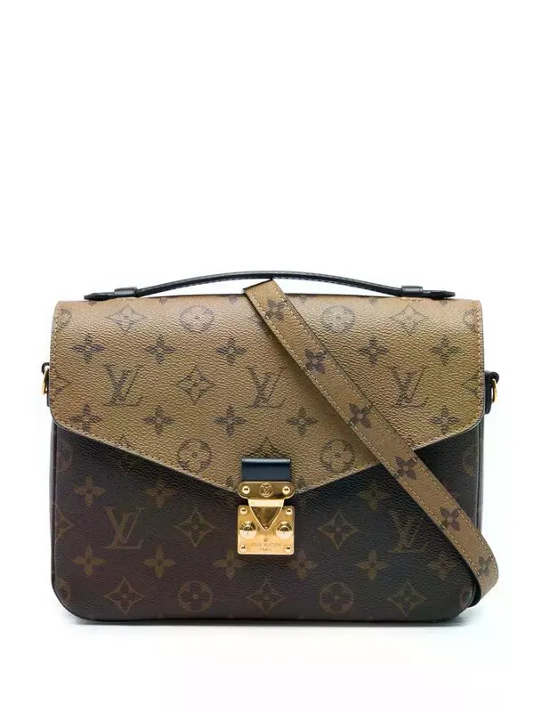 LOUIS VUITTON 2020 Monogram Reverse Pochette Metis Satchel - Brown