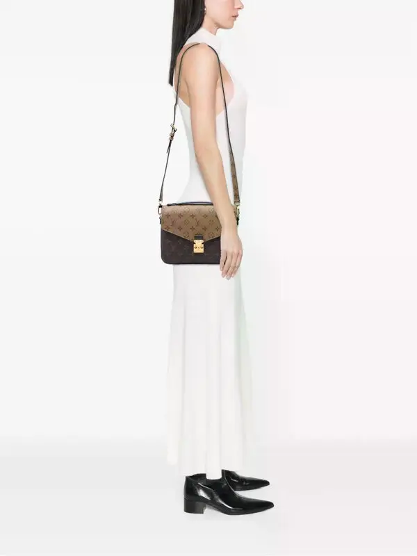 LOUIS VUITTON 2020 Monogram Reverse Pochette Metis Satchel