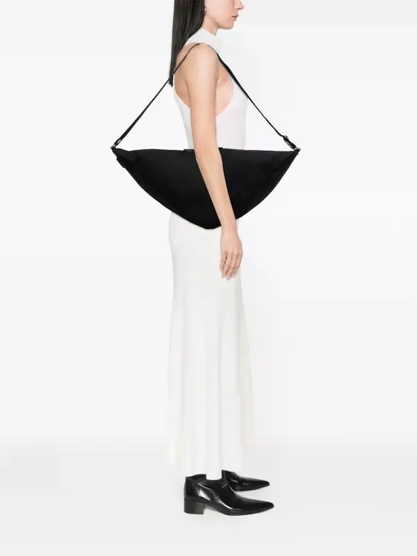 Prada Canvas Canapa Triangle Logo Shoulder Bag