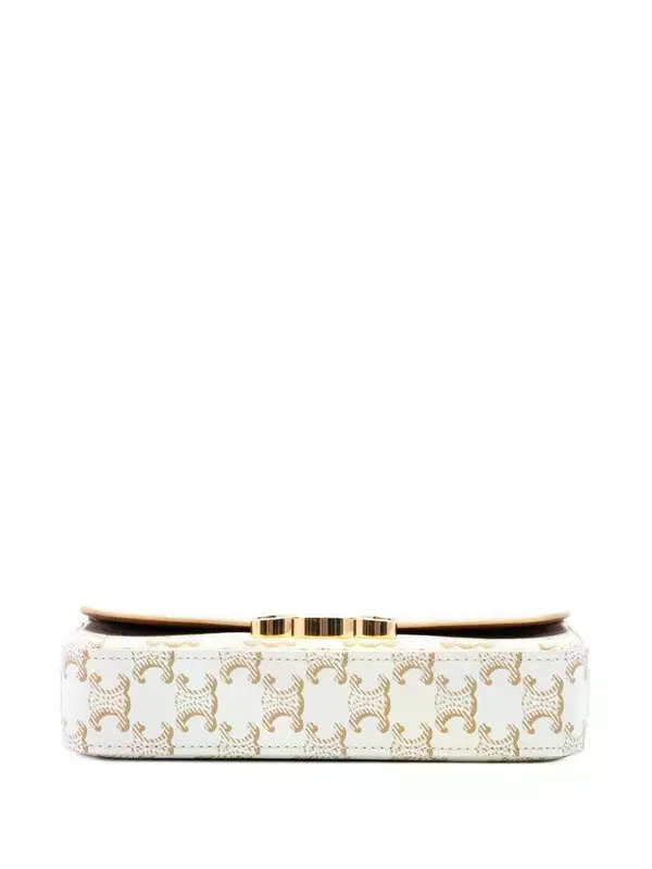 Celine 2021 Triomphe Coated Canvas Claude Shoulder Bag
