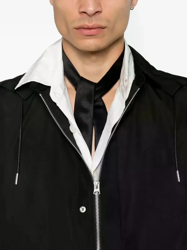 Sacai Zip-up Hooded Lightweight Jacket