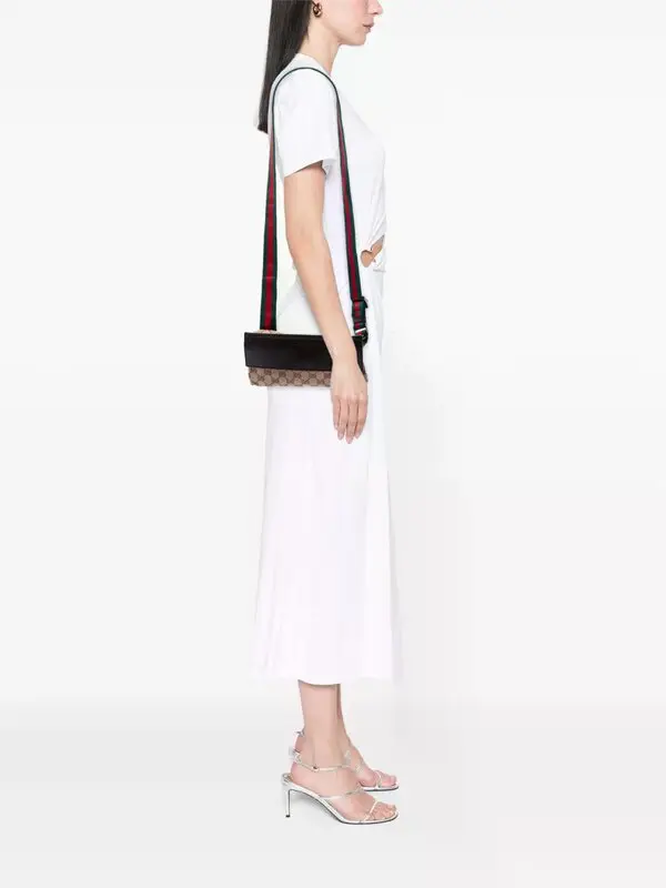 Gucci 2016-2026 Gg Canvas Web Crossbody Bag