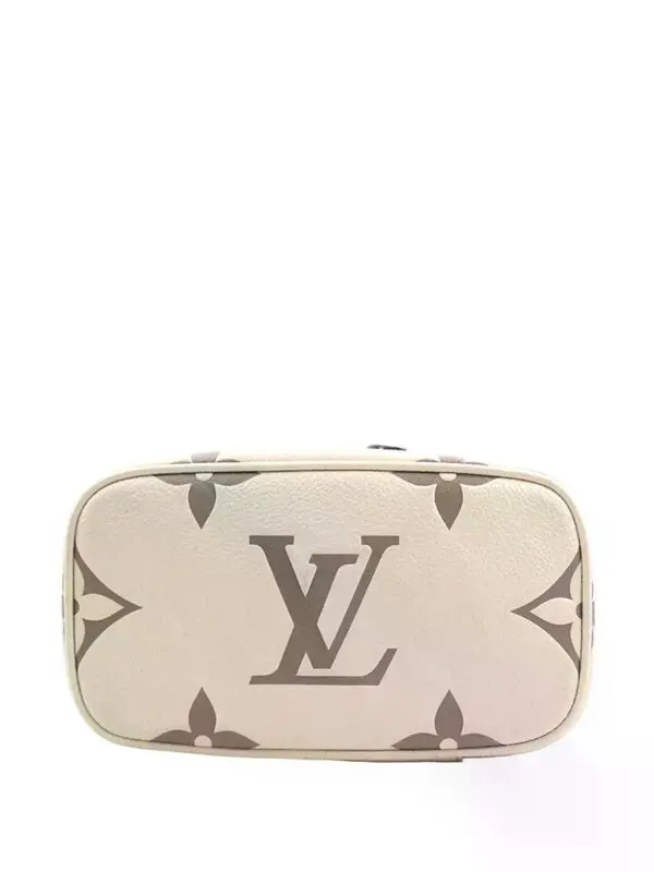 LOUIS VUITTON 2021-2026 Bicolor Monogram Giant Empreinte Vanity Pm Satchel