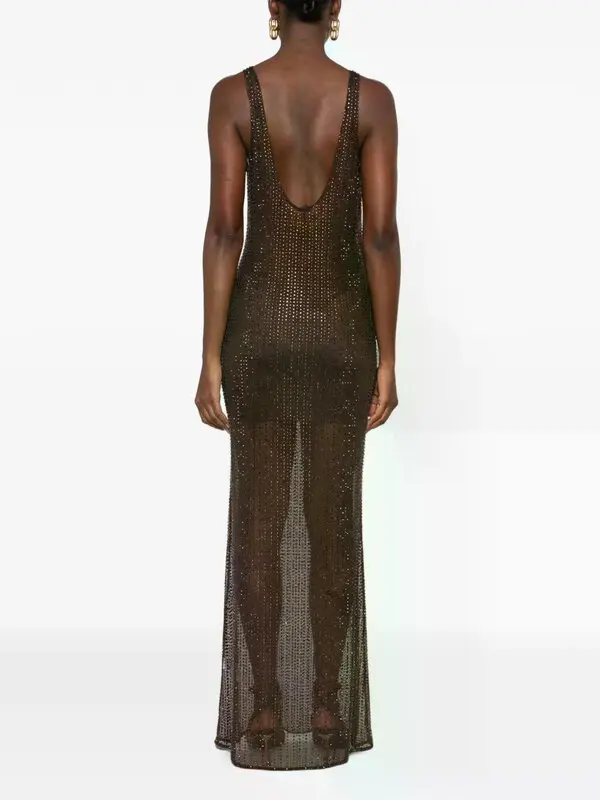 VENUJA Crystal-embellished Maxi Dress